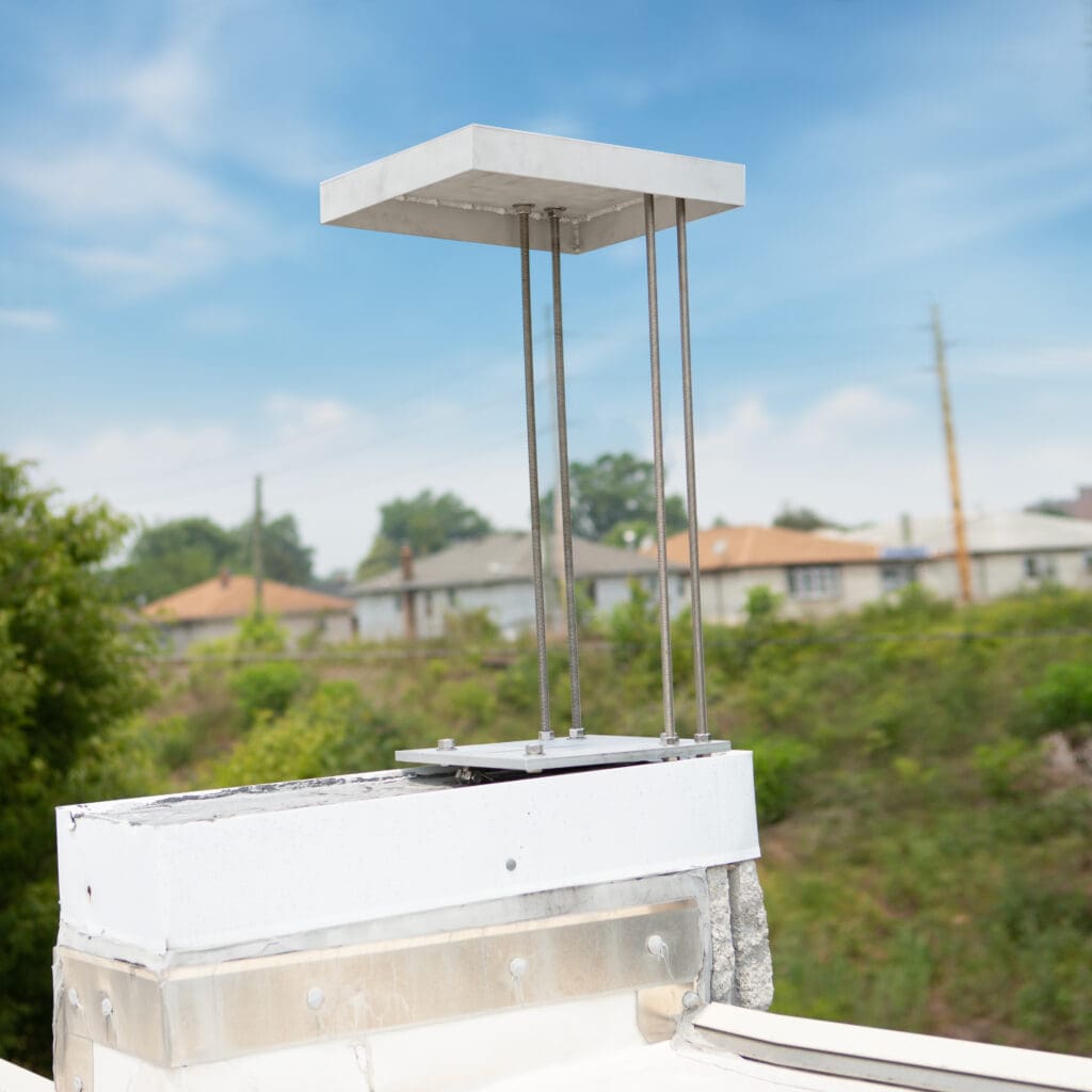 AMTS Parapet Mount with flat plate for Total Station (with roof ...